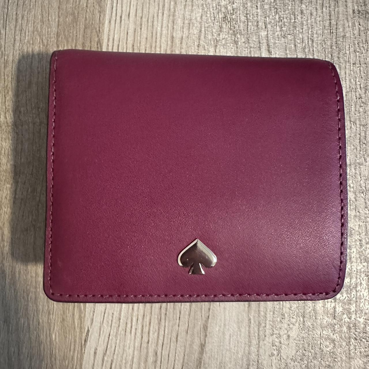 Kate Spade purple wallet. Leather, like new! Barely... - Depop