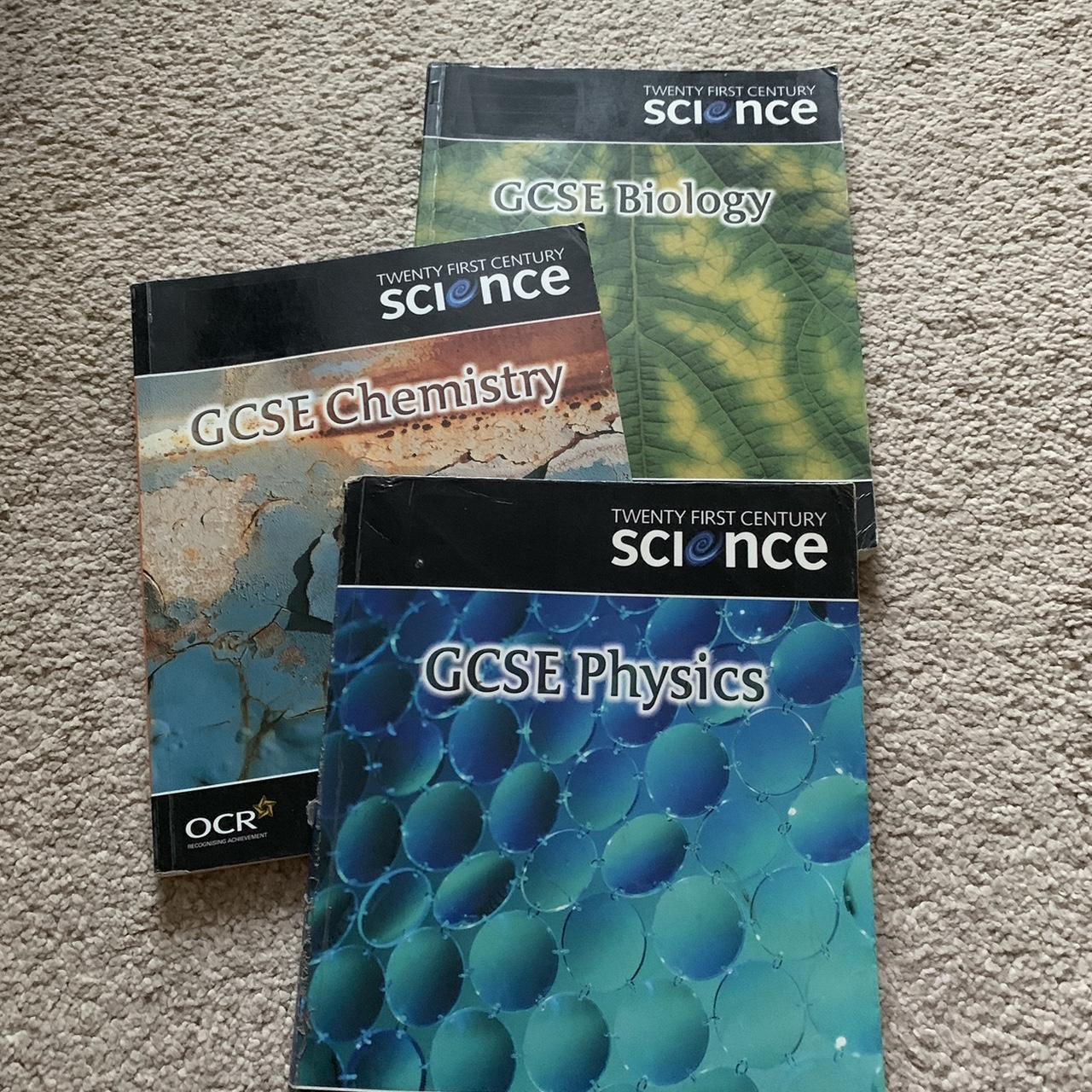 OCR GCSE science textbooks covering B1-7, C1-7 and... - Depop