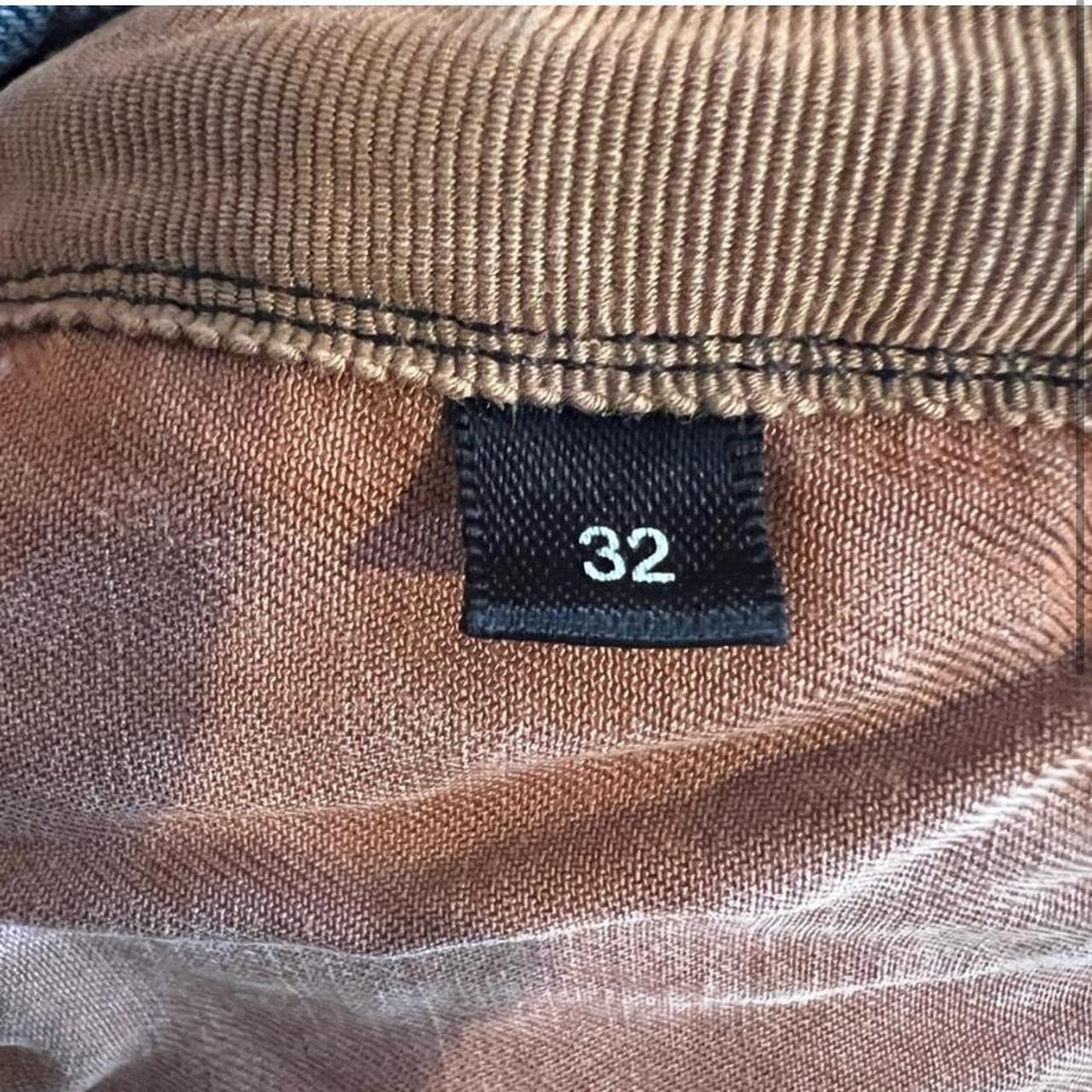 Amiri MX1 White Suede hey Patches Light Blue Wash... - Depop