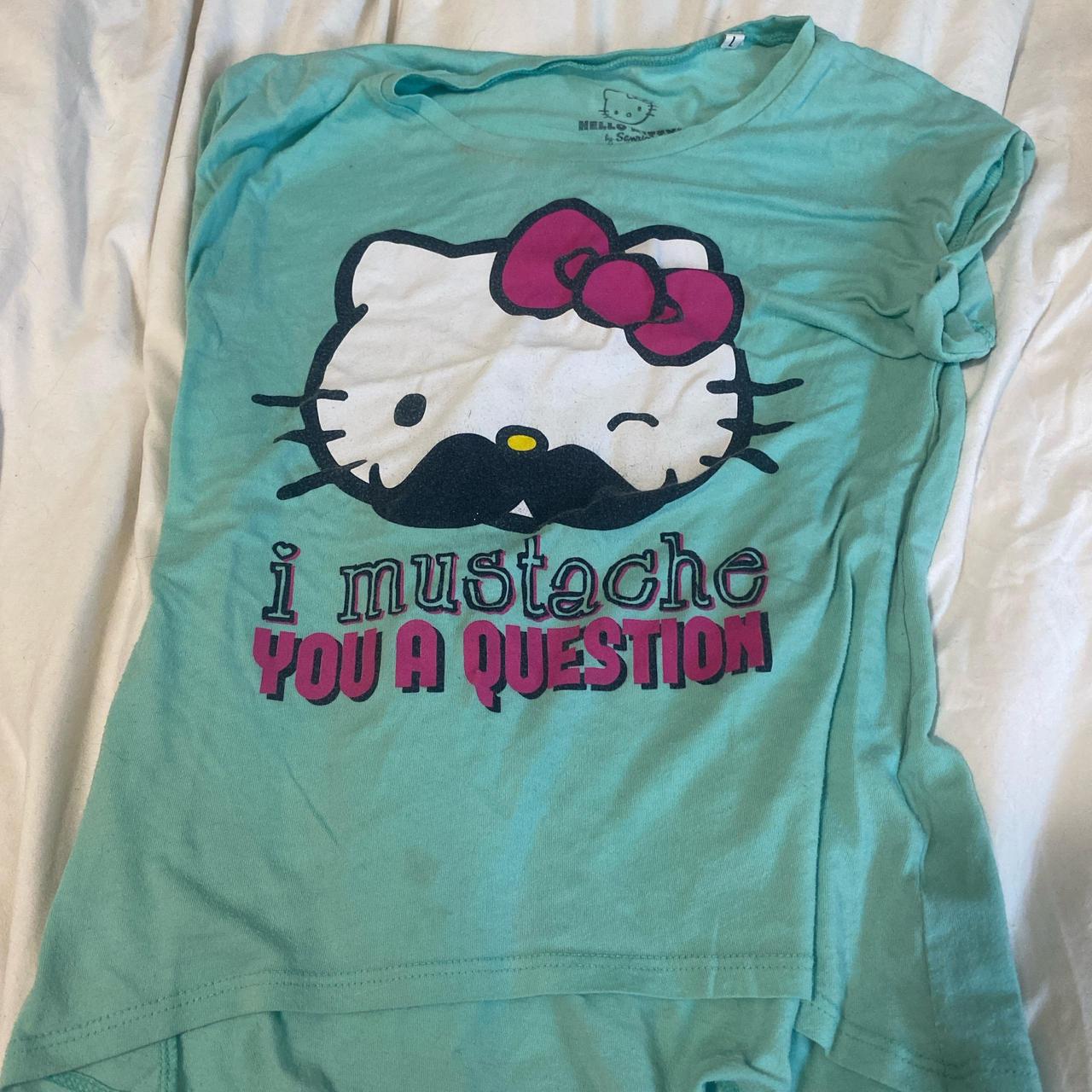 Scene core hello kittty kits shirt size large in... - Depop
