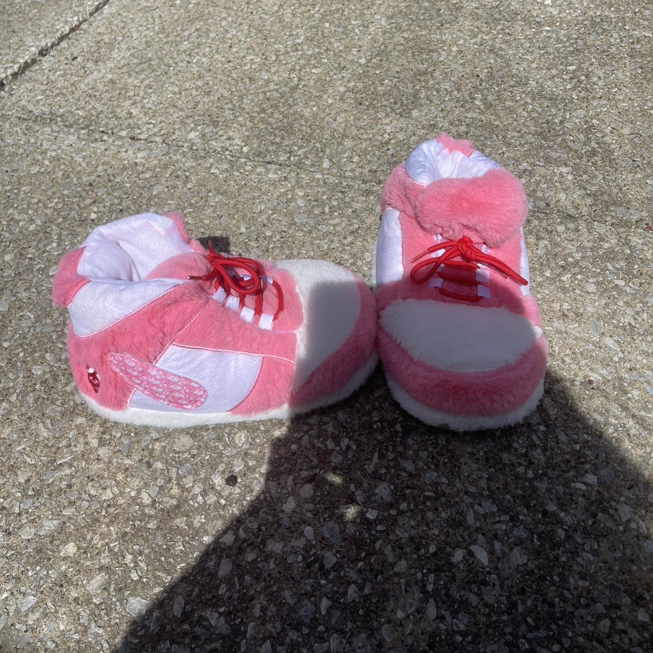 Fluffy Pink Nike Dunk Slippers Size 36-46 | Depop