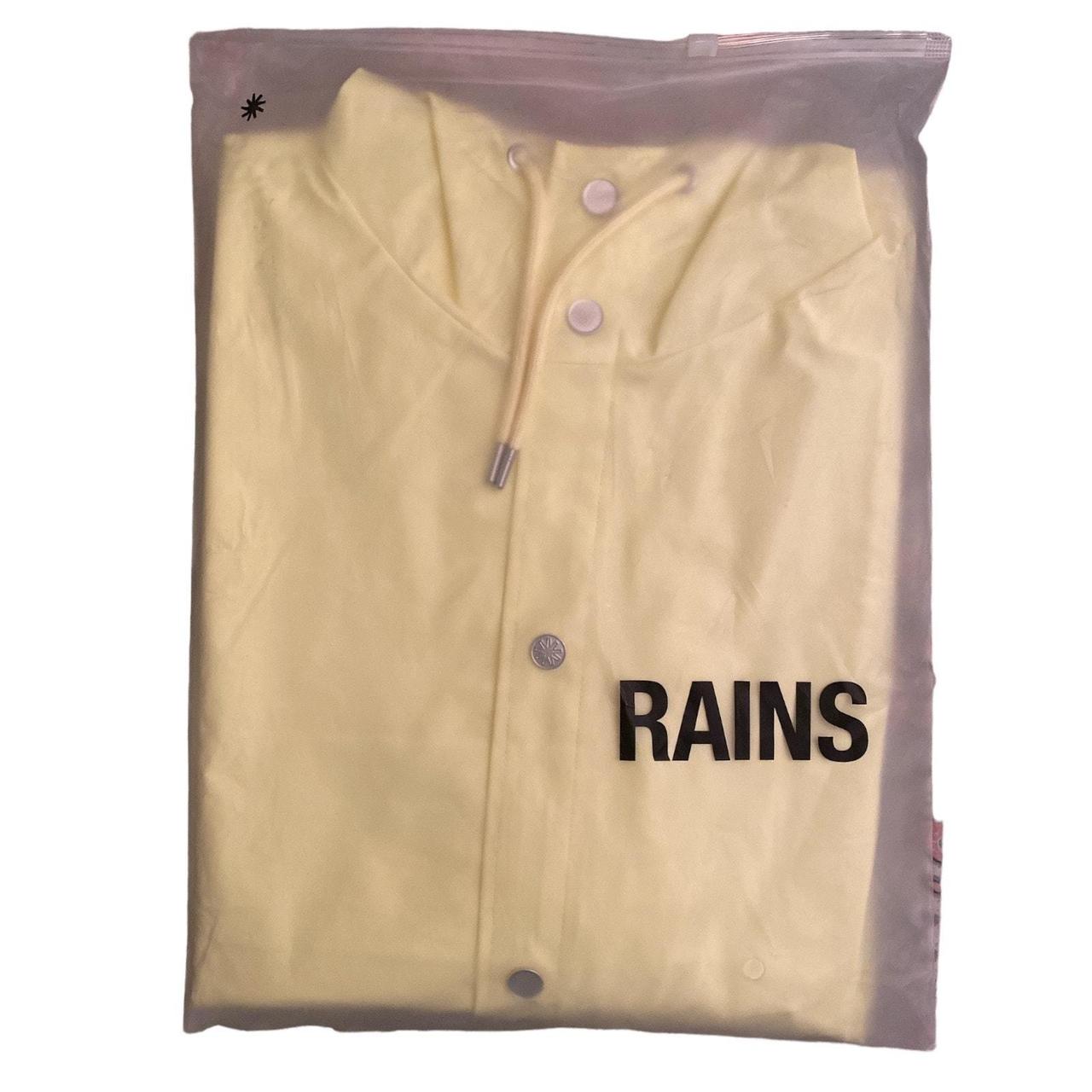 NWT Rains Unisex The Longer Jacket in Straw Size -... - Depop