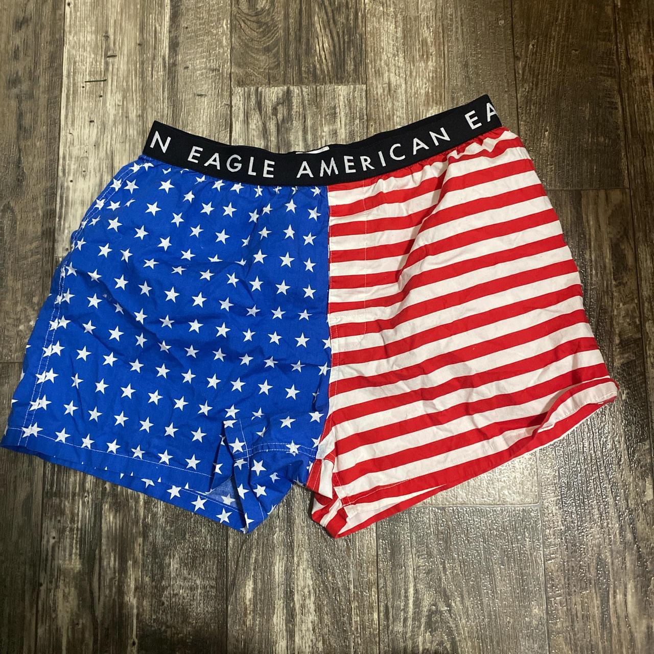 -men’s American Eagle boxers -perfect for 4th of... - Depop