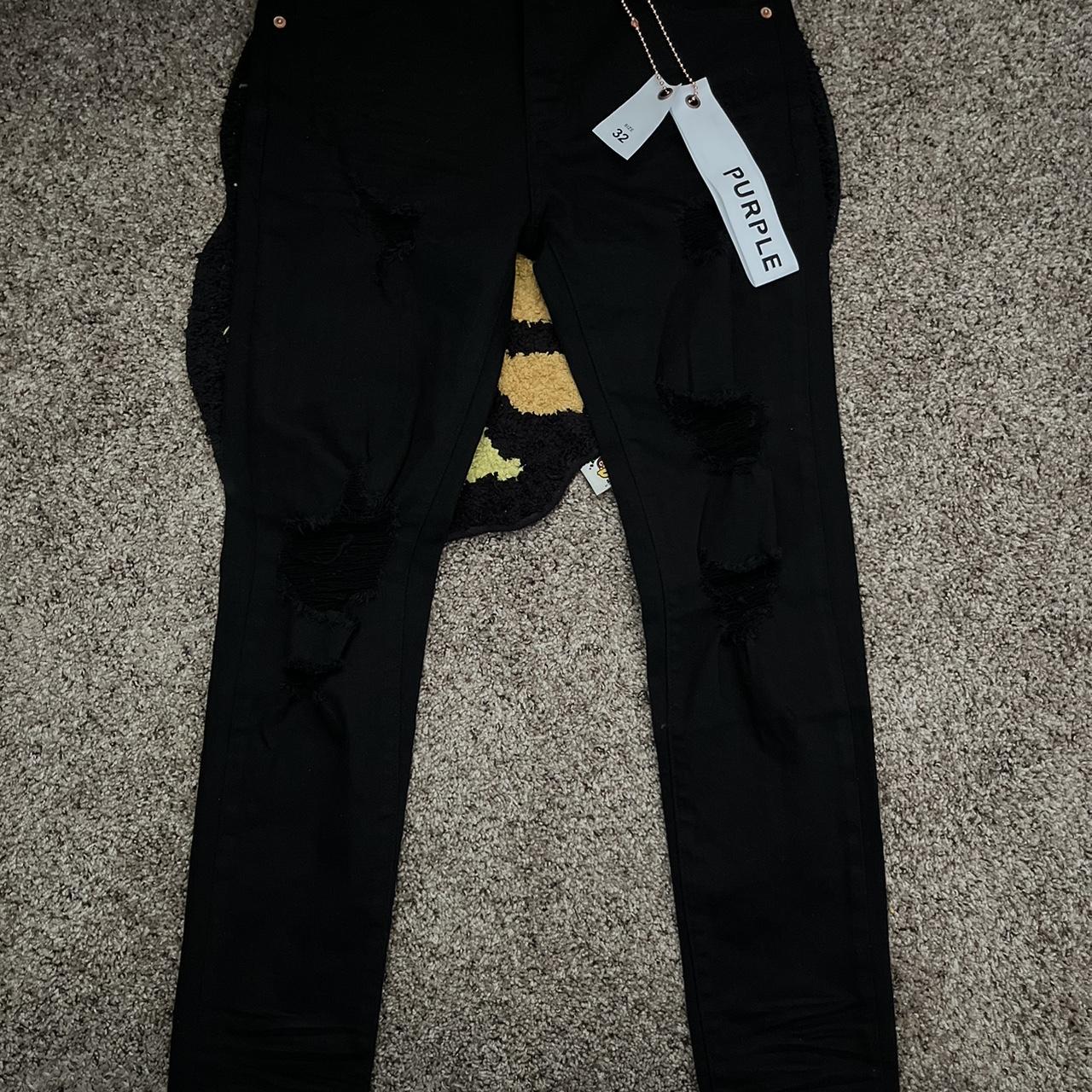 Purple Brand Jeans Ripped Black-Size 32👖 Never... - Depop