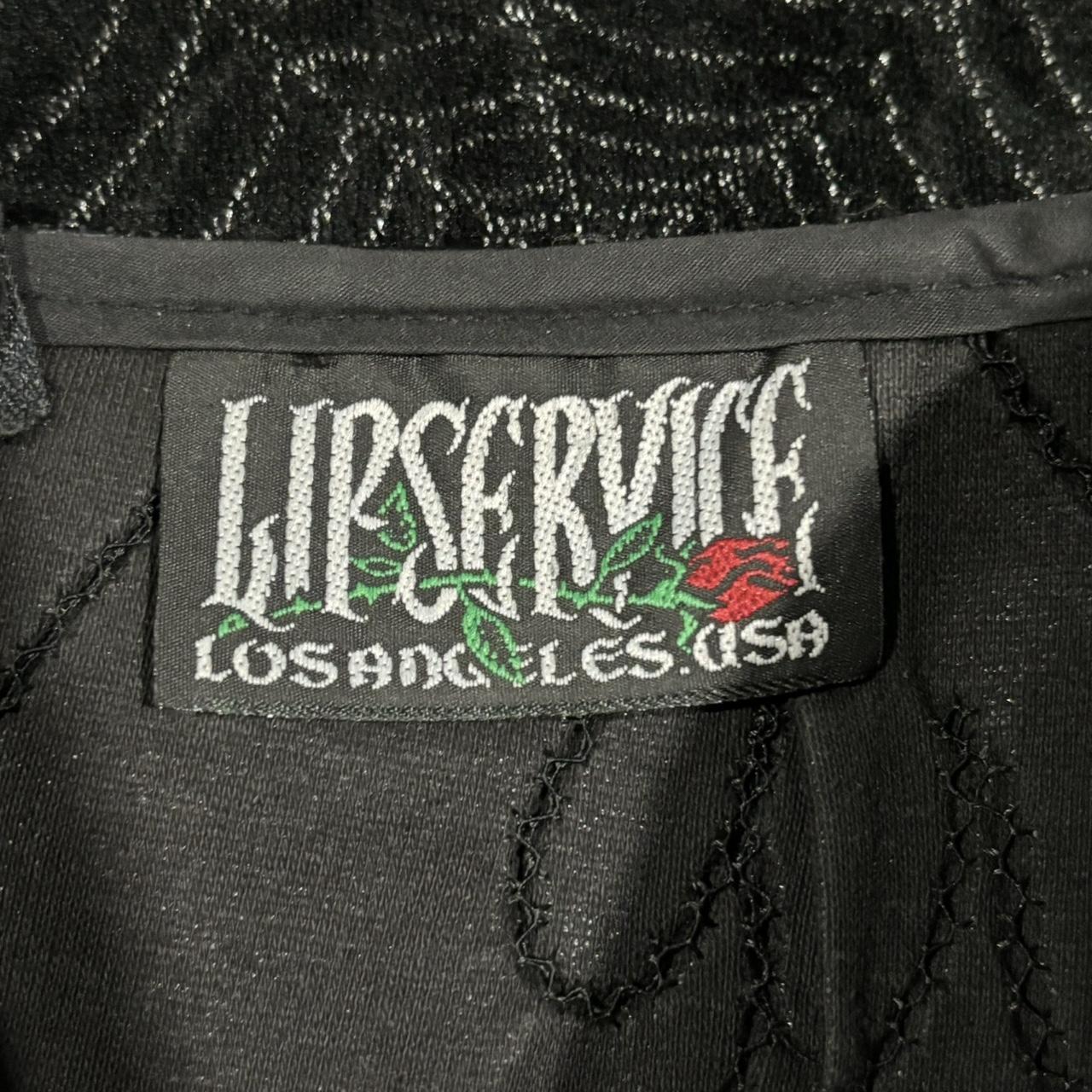 black on black vintage lip service “sex in the... - Depop