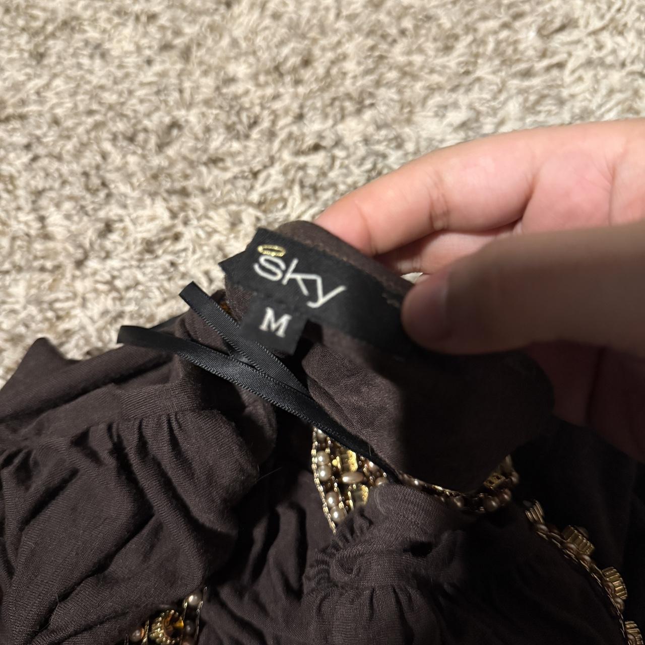 Sky Y2k backless top Medium Strechable ☆ Offers... | Depop