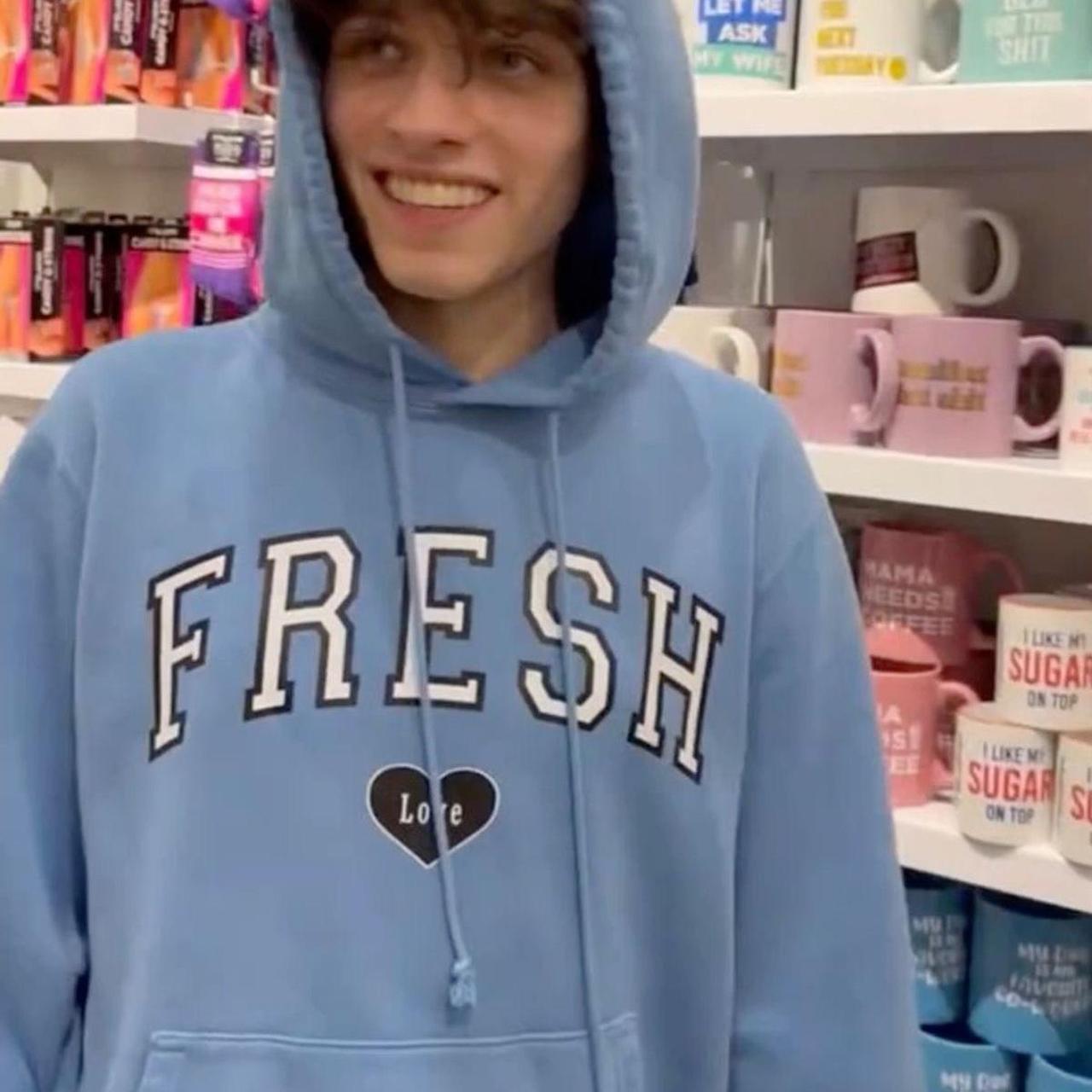 ISO looking for the blue fresh love hoodie ! im... - Depop