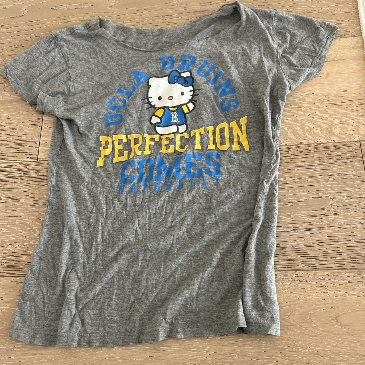 ucla off shoulder hello kitty shirt rlly cute fits a... | Depop