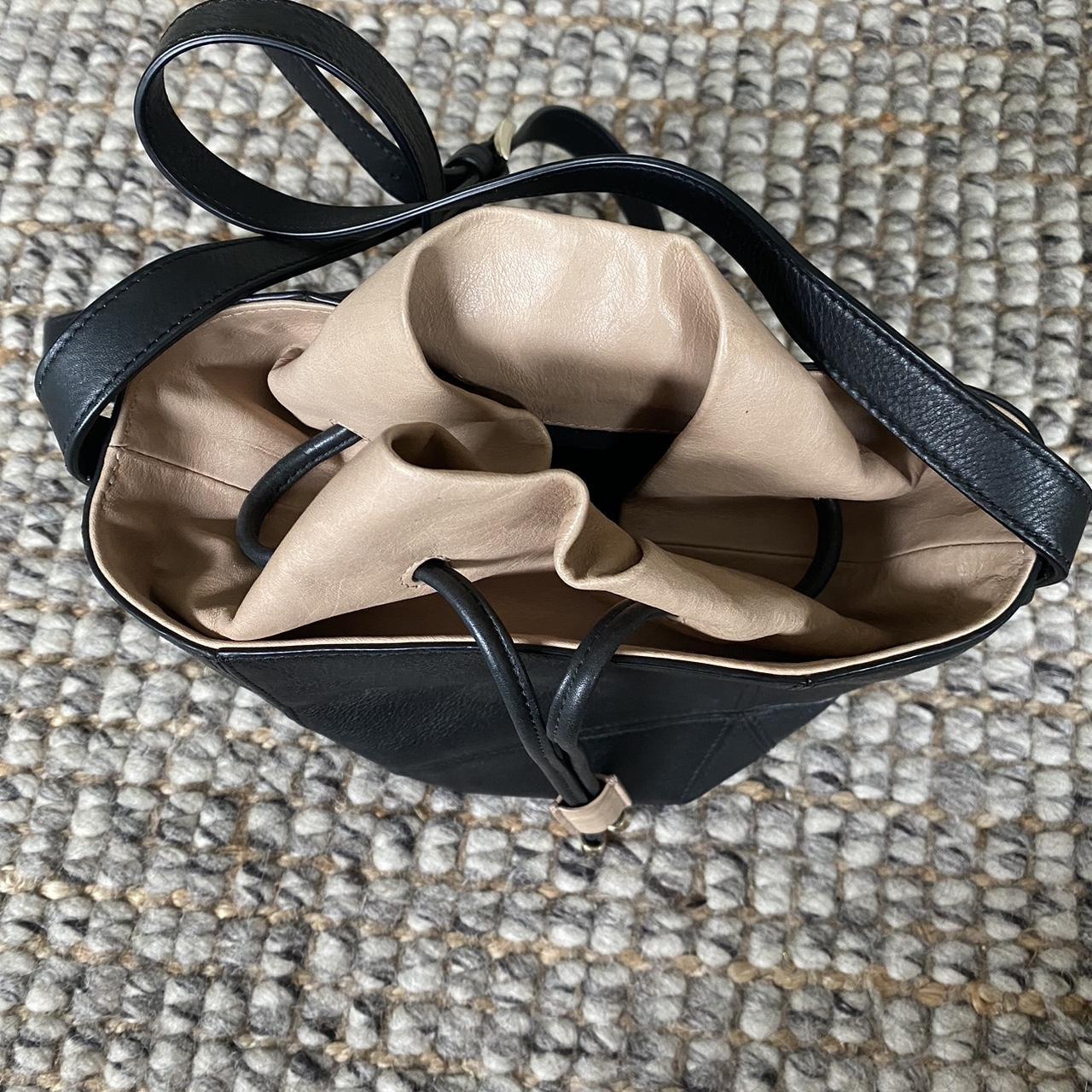 SABA bucket bag 100% genuine leather 100% cotton... - Depop