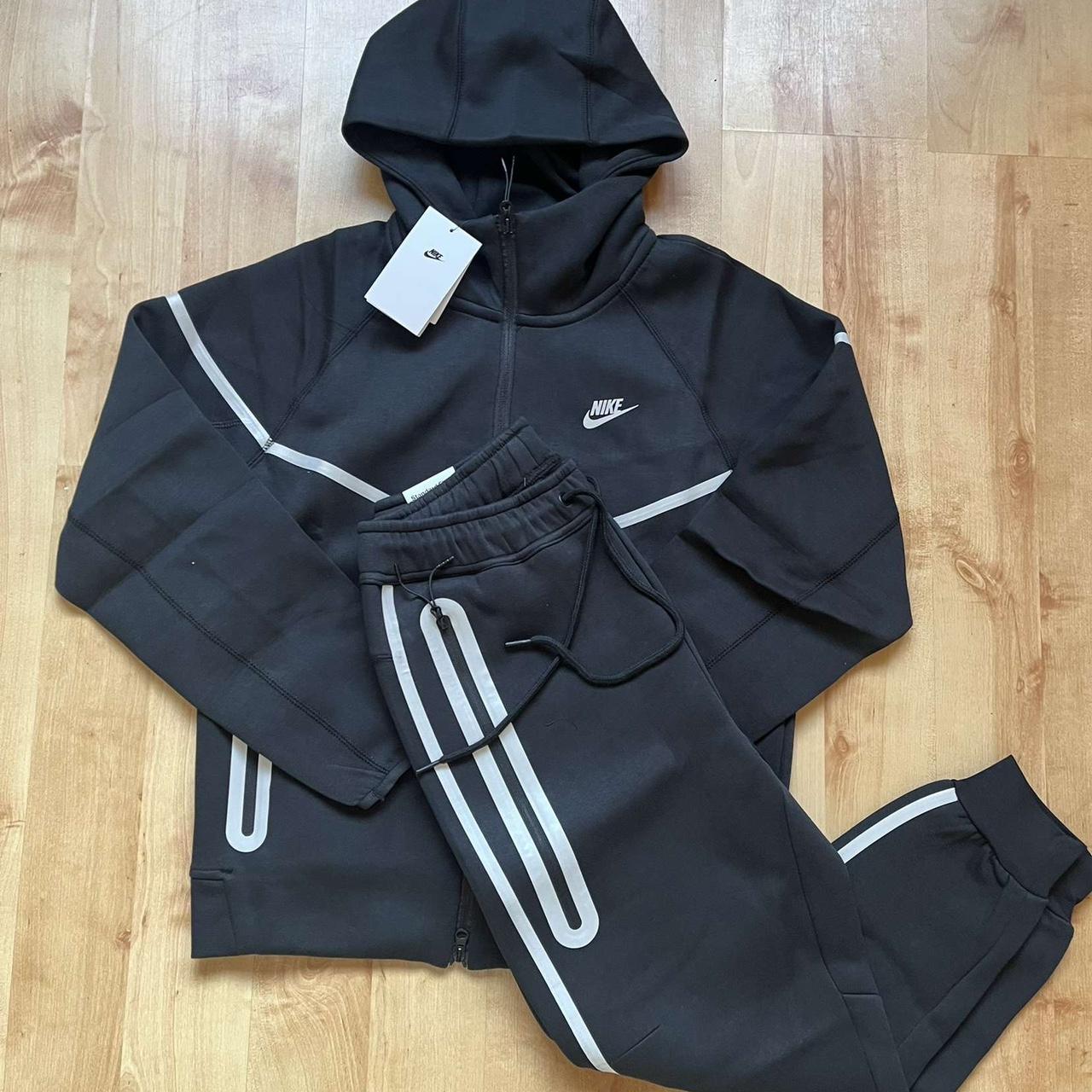 Nike Tech Fleece reflective Full... | Depop