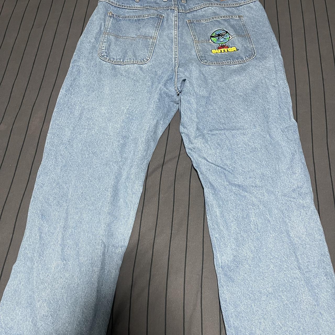 Butter jeans barley worn Size 34 extra baggy Paid... - Depop