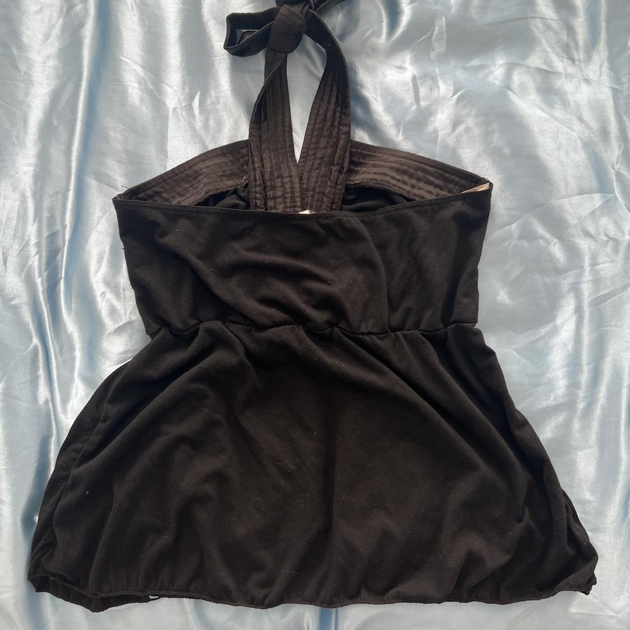 Bebe vintage black halter top fits a extra small,... - Depop