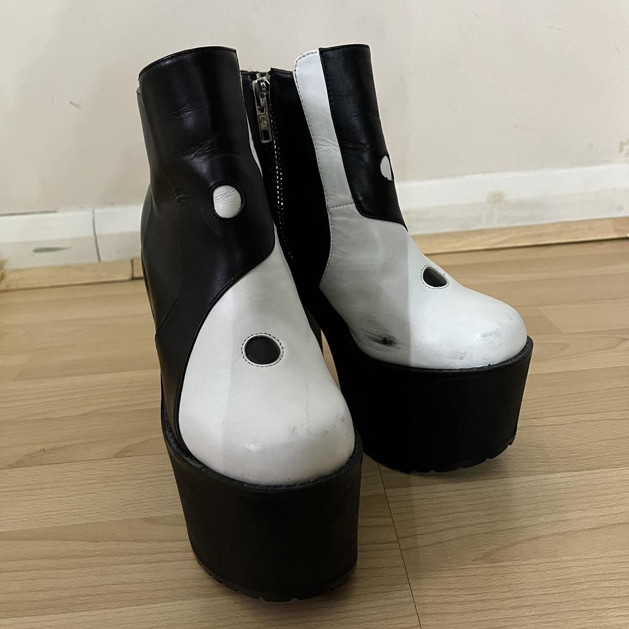 Current Mood Dolls Kill Yin Yang Platform Boots -... - Depop
