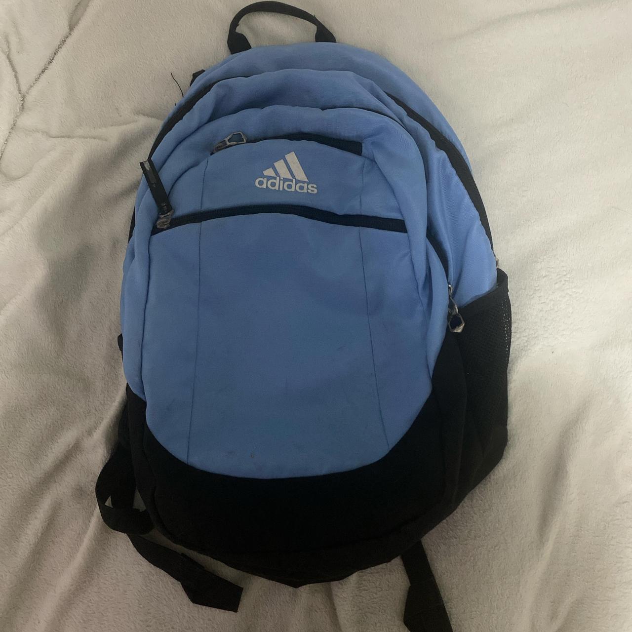Light blue adidas backpack - Depop