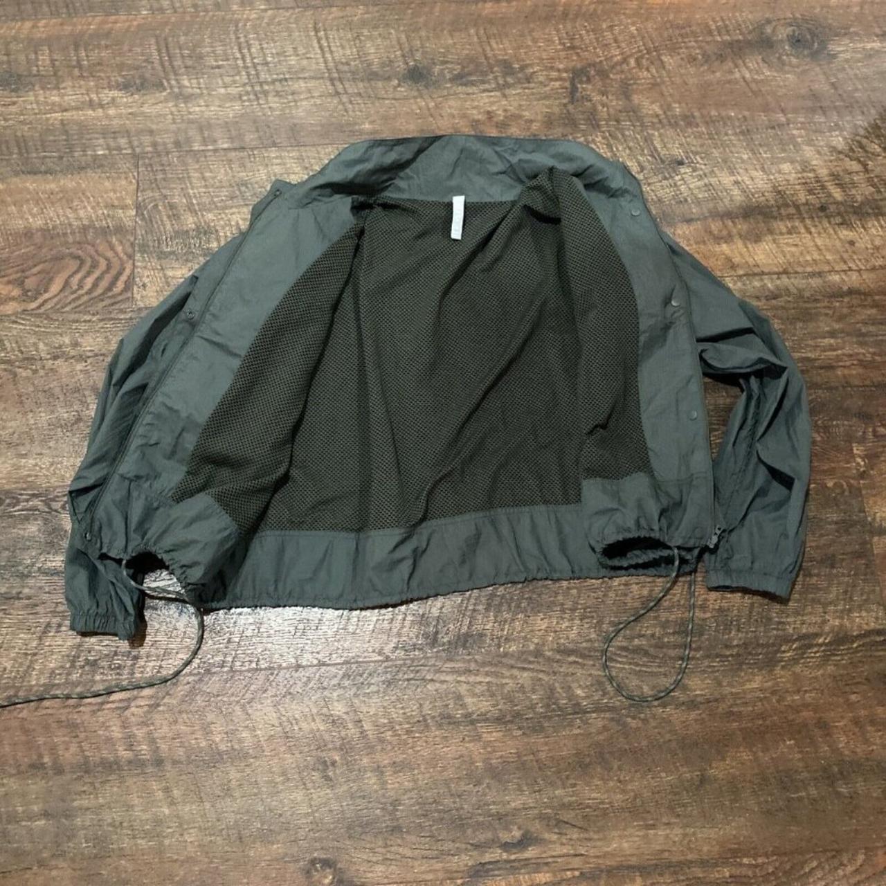 Athleta Canopy Parachute Jacket Olive Army Green... - Depop