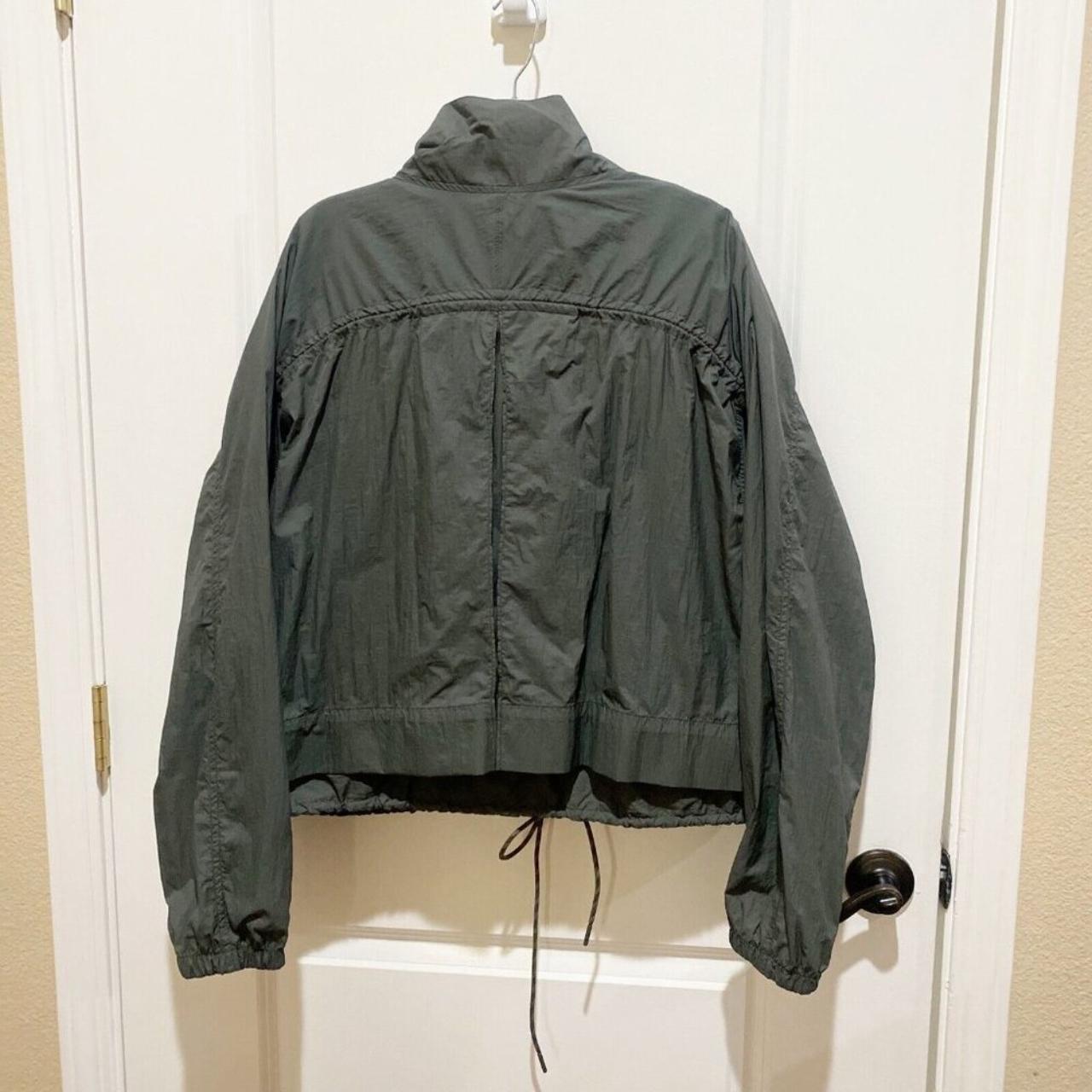 Athleta Canopy Parachute Jacket Olive Army Green... - Depop