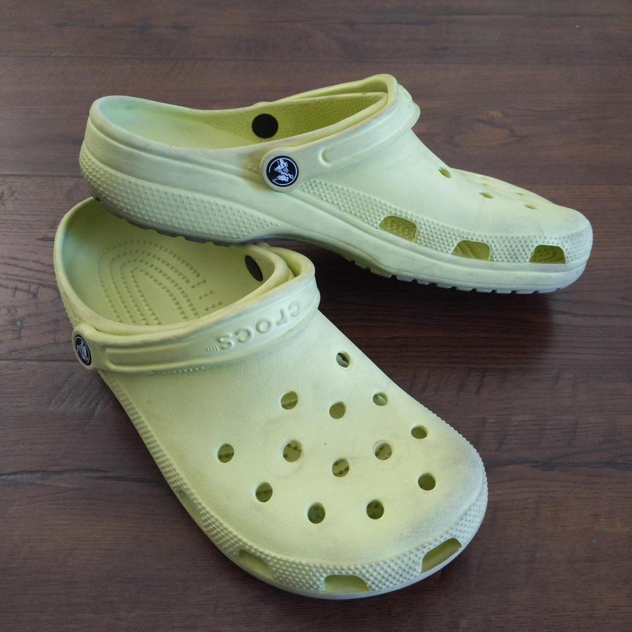 Crocs Classic Sulphur Yellow Clogs-UNISEX - Men's... - Depop