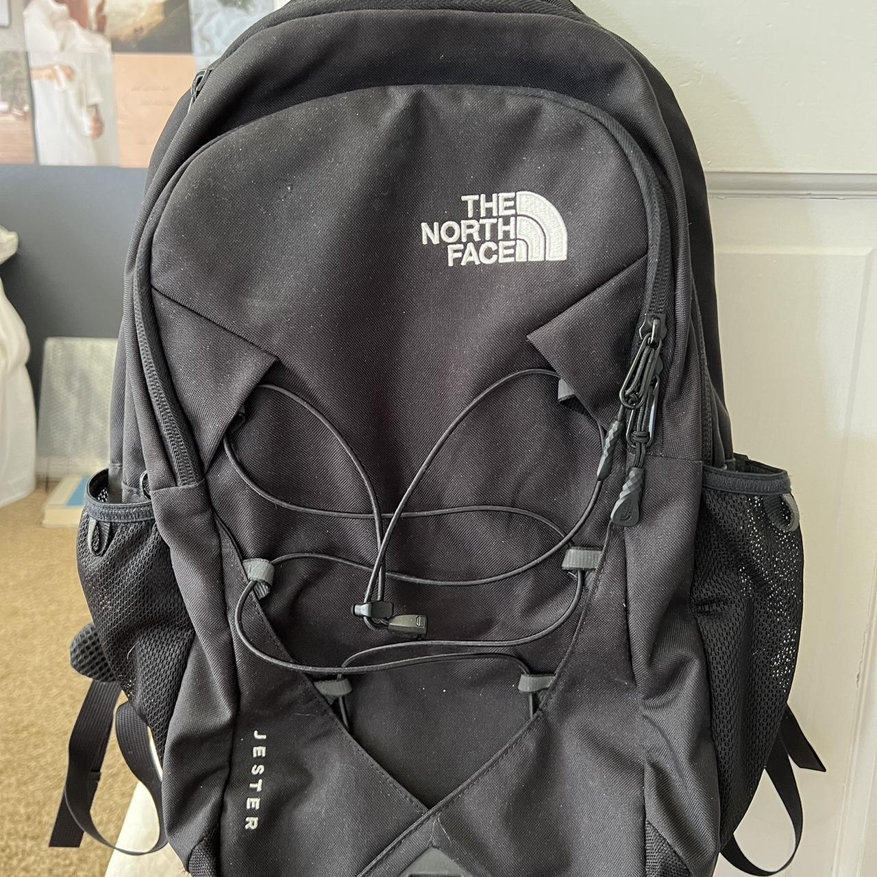 Black North Face jester backpack, used but in really... - Depop