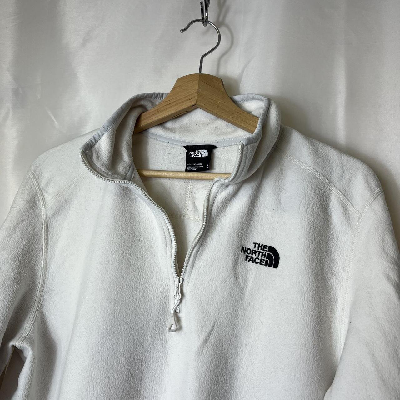 The North Face lightweight fleece in white / cream.... - Depop