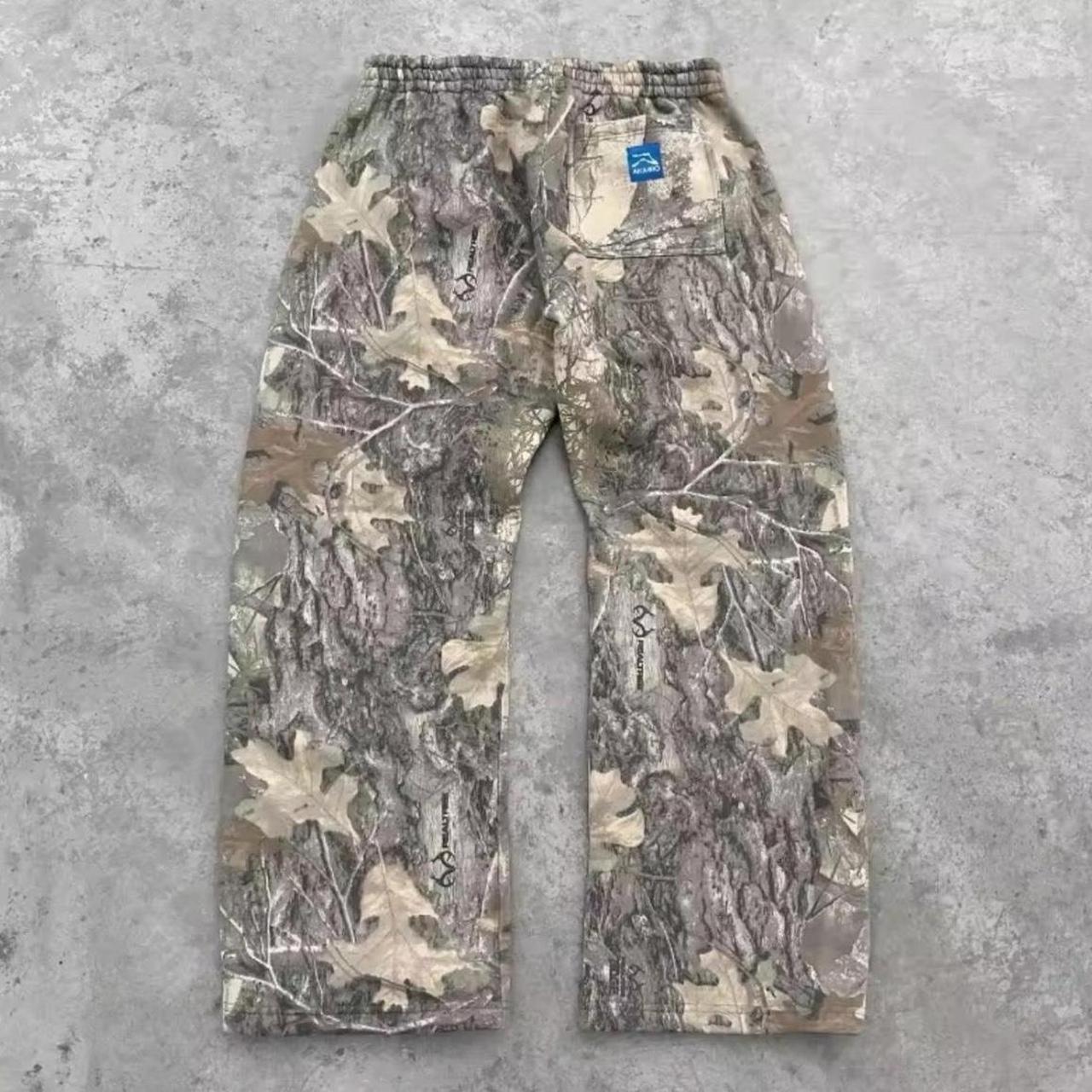 Realtree camo joggers with adjustable waistband and... - Depop