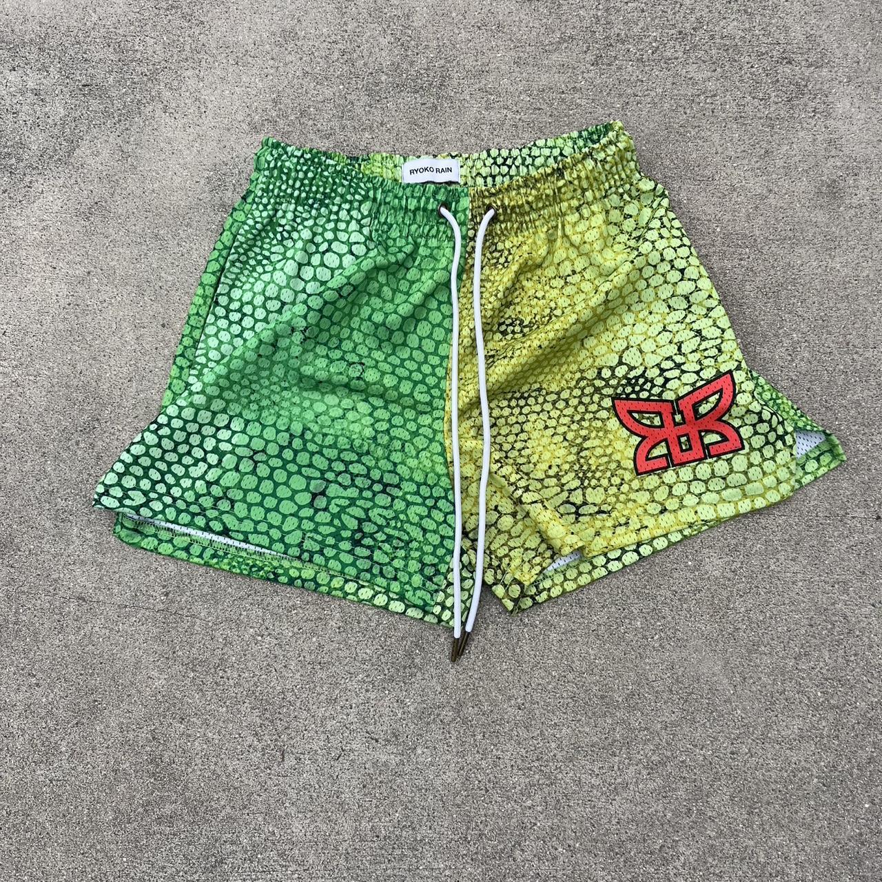 Ryoko Rain Grinch Shorts Size Medium Worn once Dm... | Depop