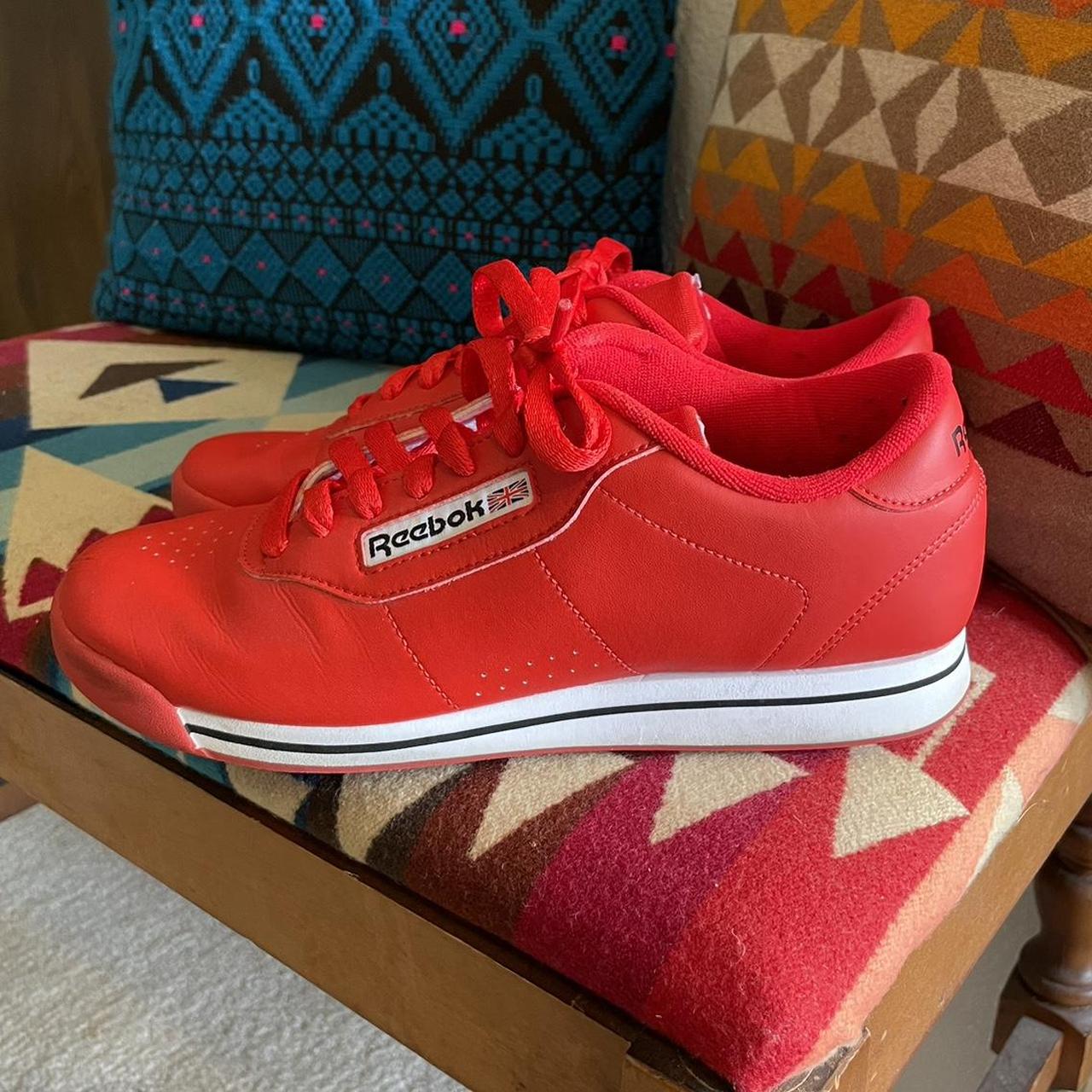 Reebok Princess 'Red' Sneakers | Women's Size... - Depop