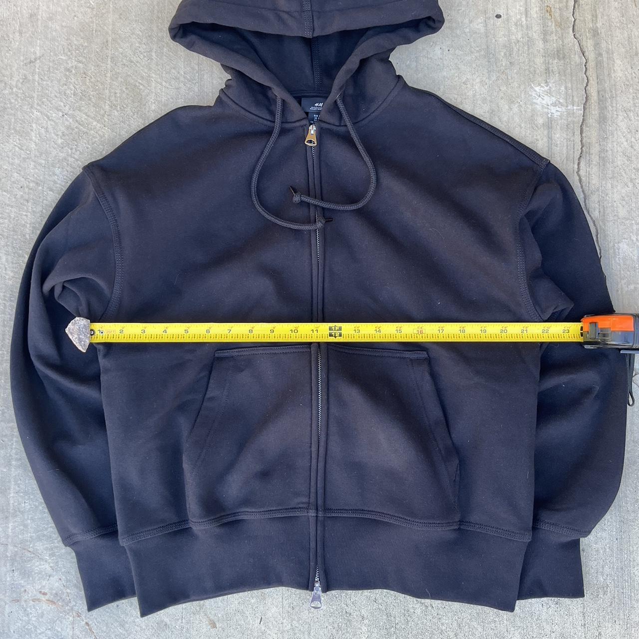 Black boxy zipup from H&M -double zippers -Size... - Depop