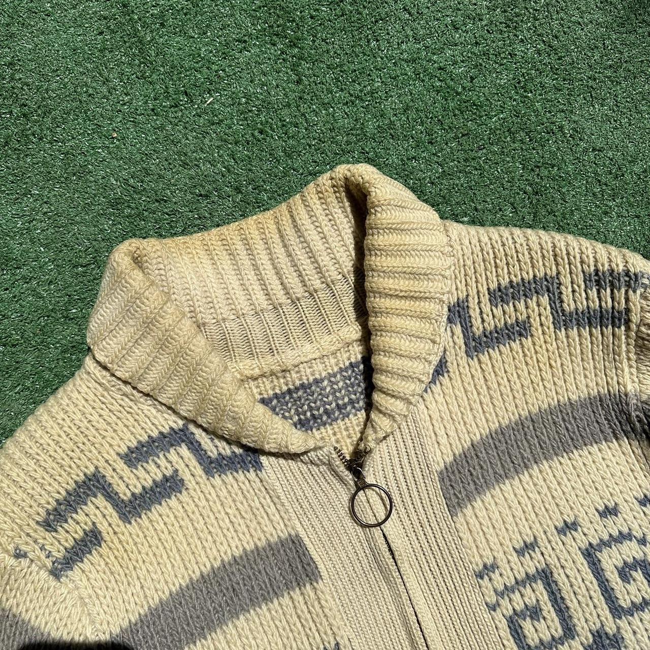 Vintage 70s Pendleton Big Lebowski Cardigan Sweater... - Depop