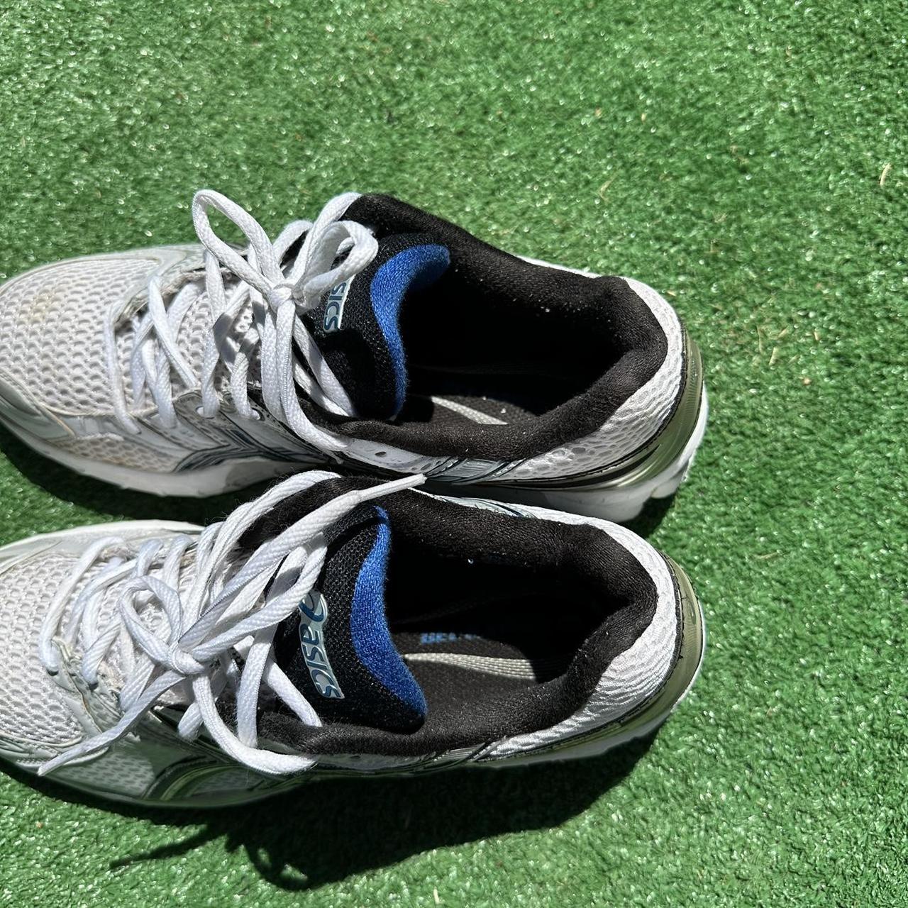 Asics Gel-Kayano 16 White Silver Blue Men’s Retro... - Depop