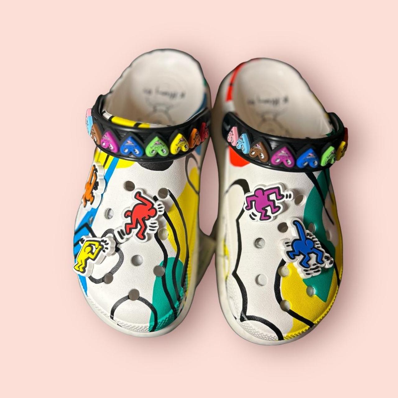 BRAND NEW LIMITED EDITION crocs Keith Haring Mega... - Depop
