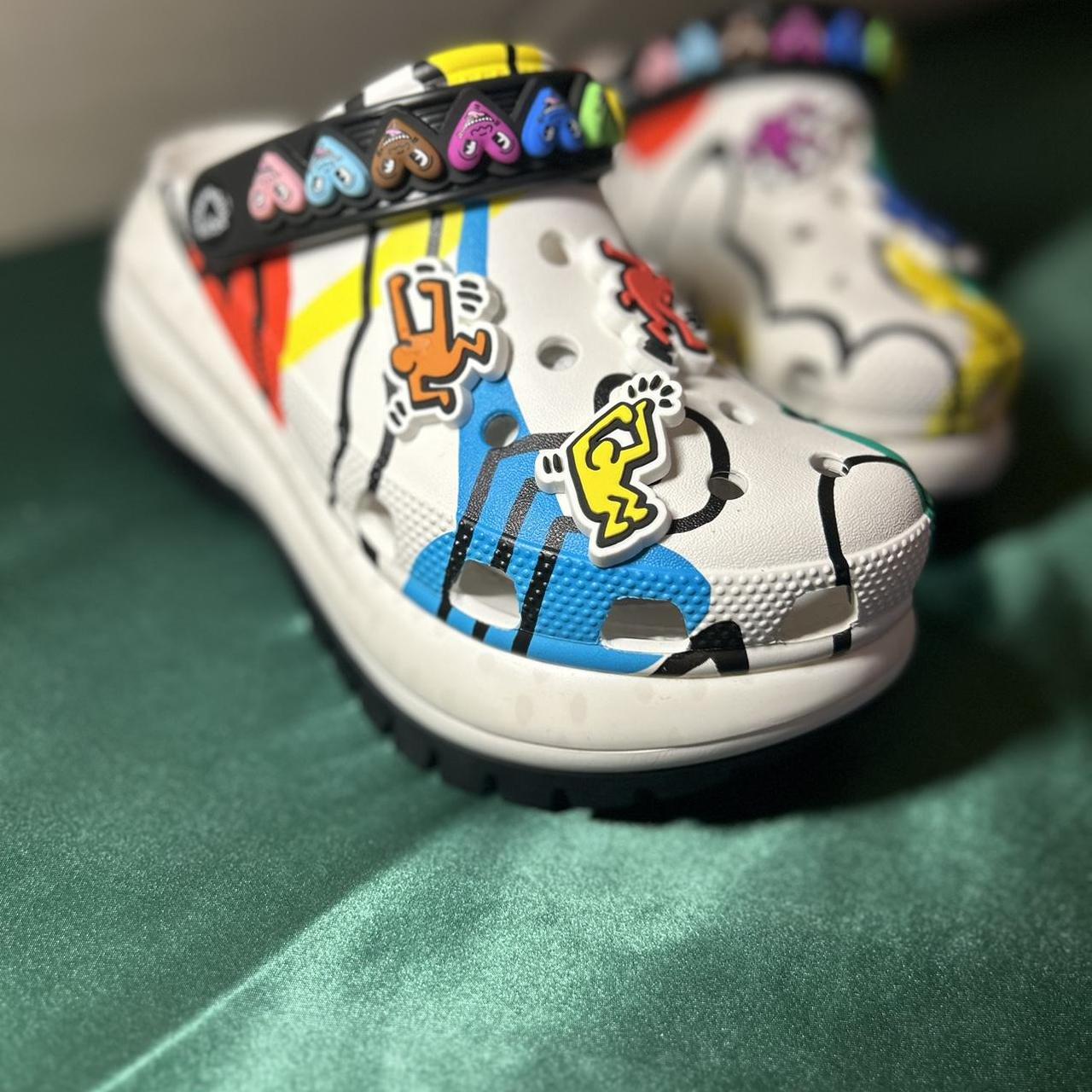 BRAND NEW LIMITED EDITION crocs Keith Haring Mega... - Depop