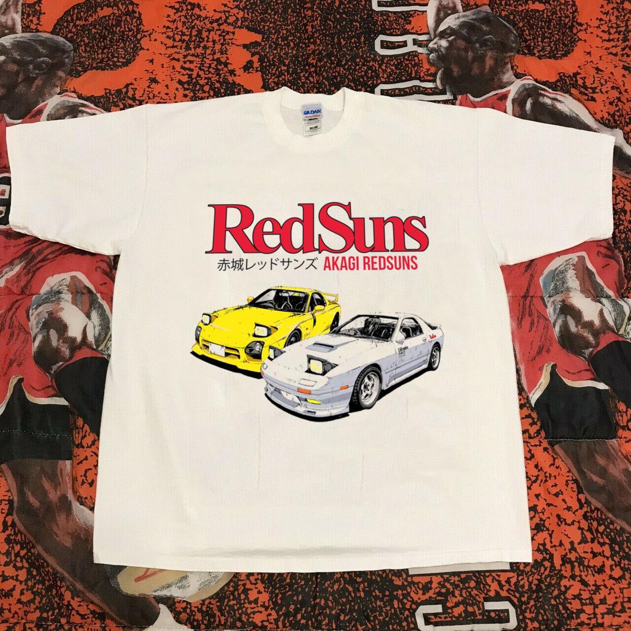 INITIAL D redsuns akagi anime Gildan NEW... - Depop