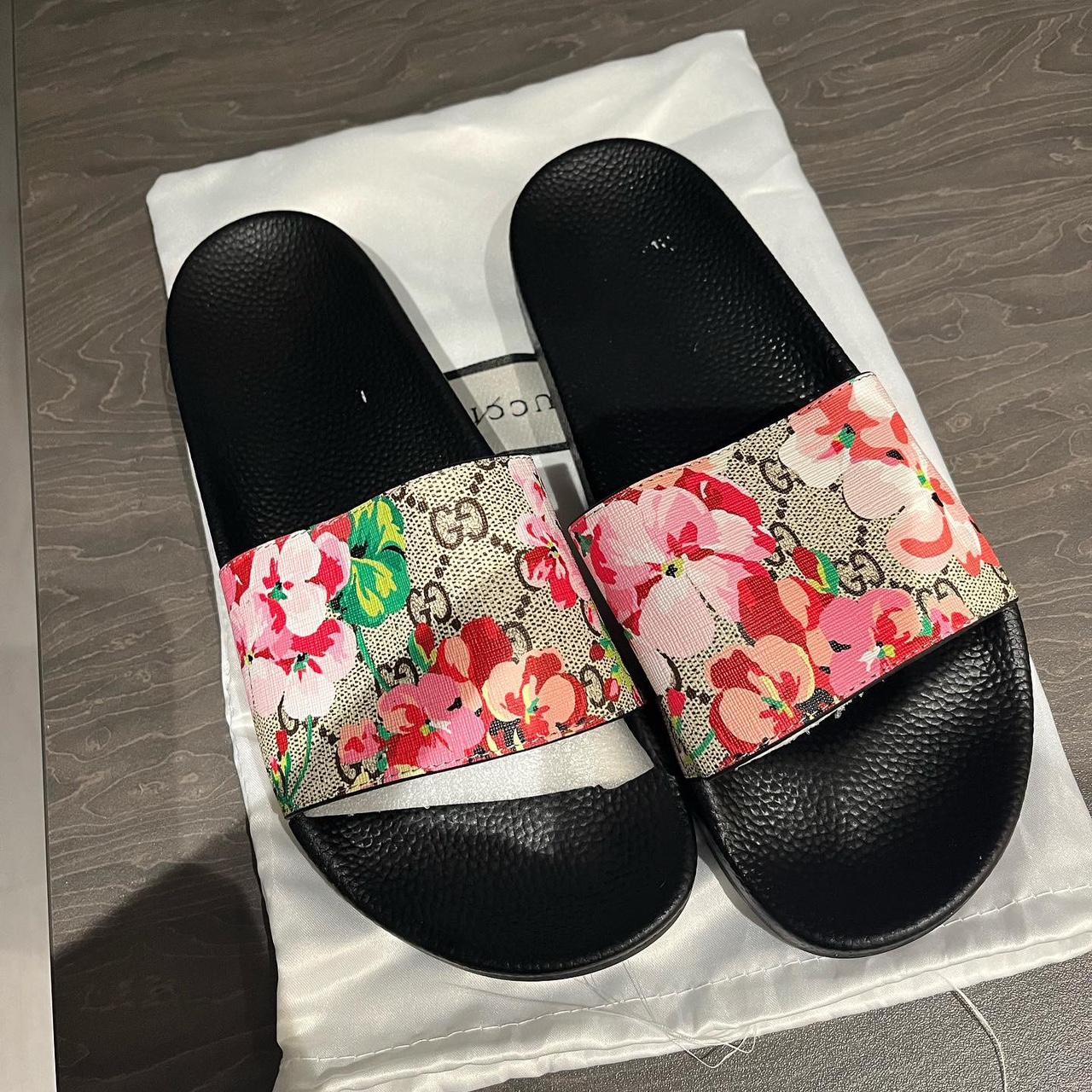 Ladies Gucci floral slides - brand new in bag - item... - Depop