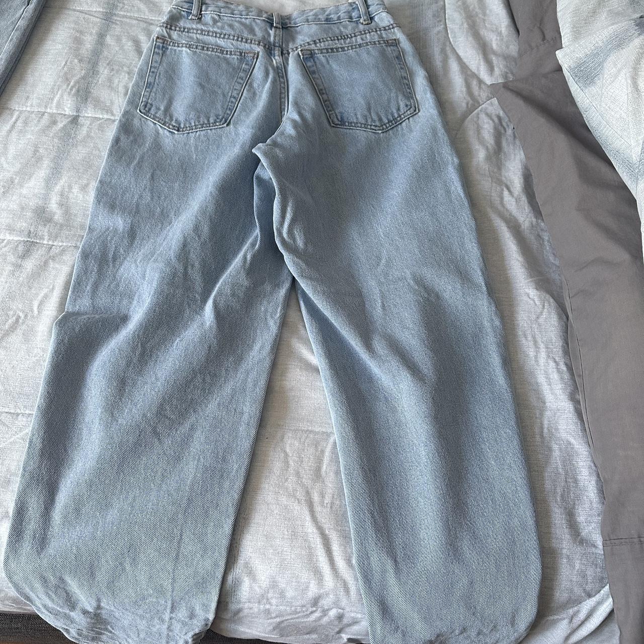 Wide leg blue jeans #wideleg - Depop