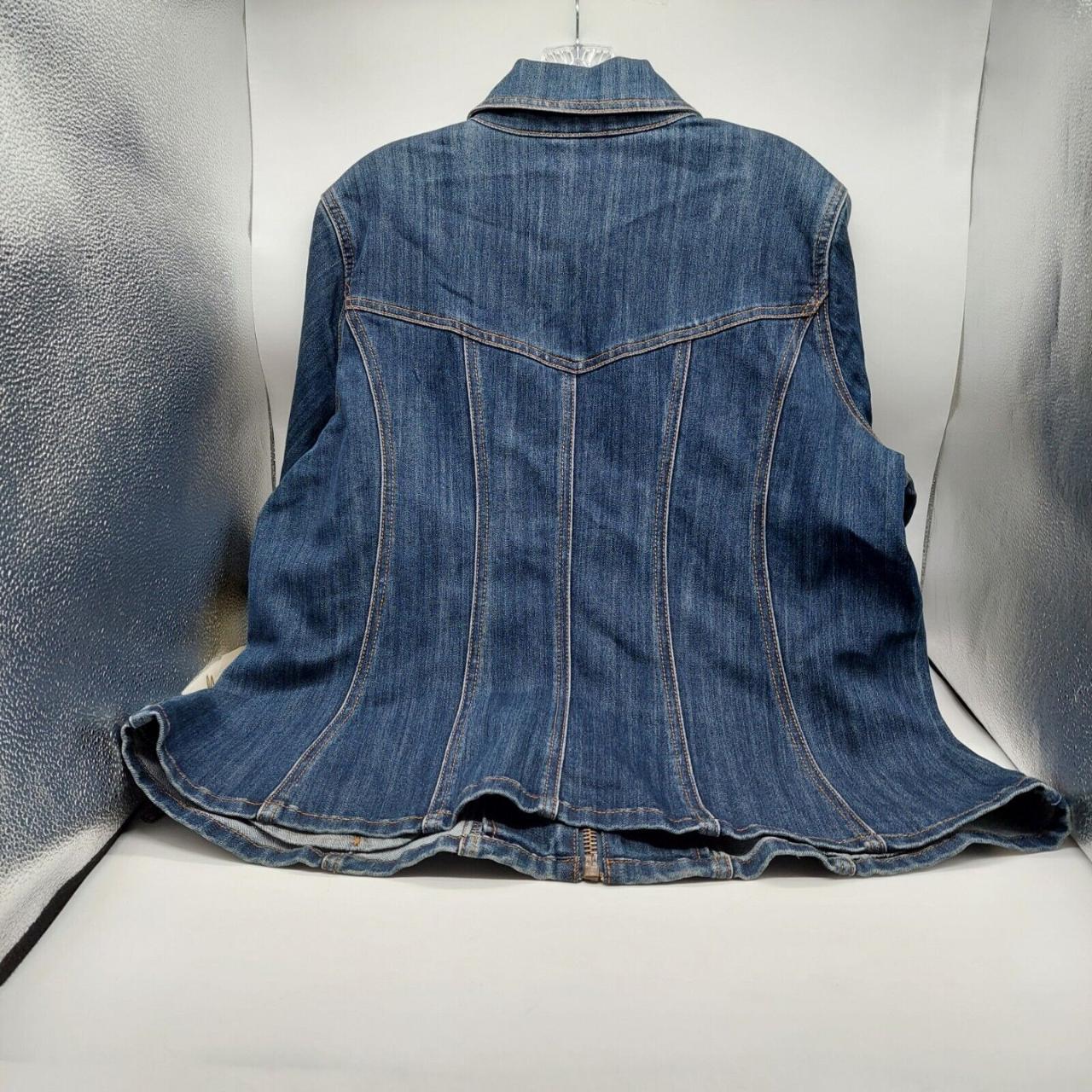 Seven 7 Luxe Women's Size 18 / 20 Button Up Dark... - Depop