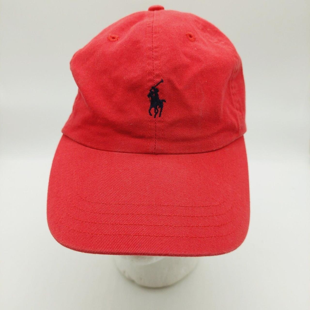 Polo Ralph Lauren Hat Cap Spell Out Logo Red Navy... - Depop