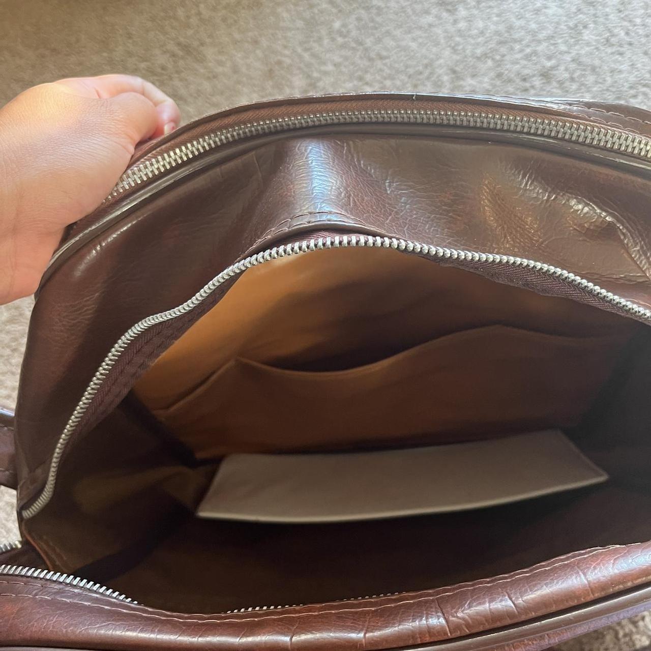 70s brown leather SPEEDO brand shoulder bag. Amazing... - Depop