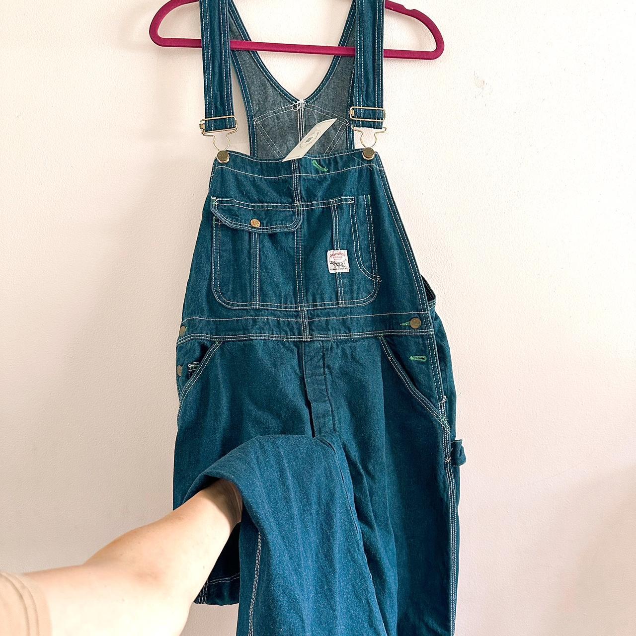Vintage Pointer Overalls Like New!!! Size 36w 30l... - Depop