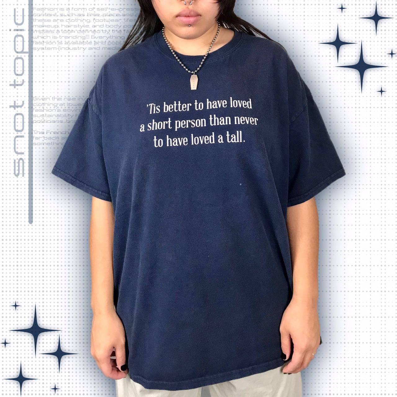 Funny Statement Tee Shirt Navy size xl • circa early... - Depop