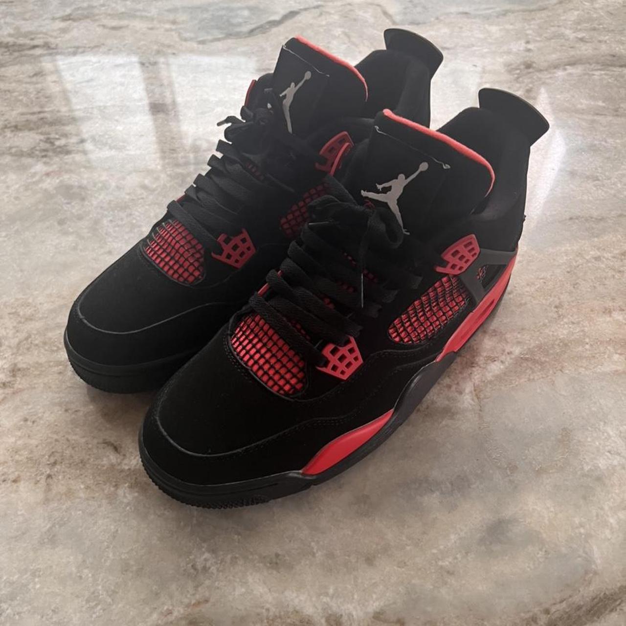 - Jordan 4s Red Thunders - Worn 2x - Send offers - Depop