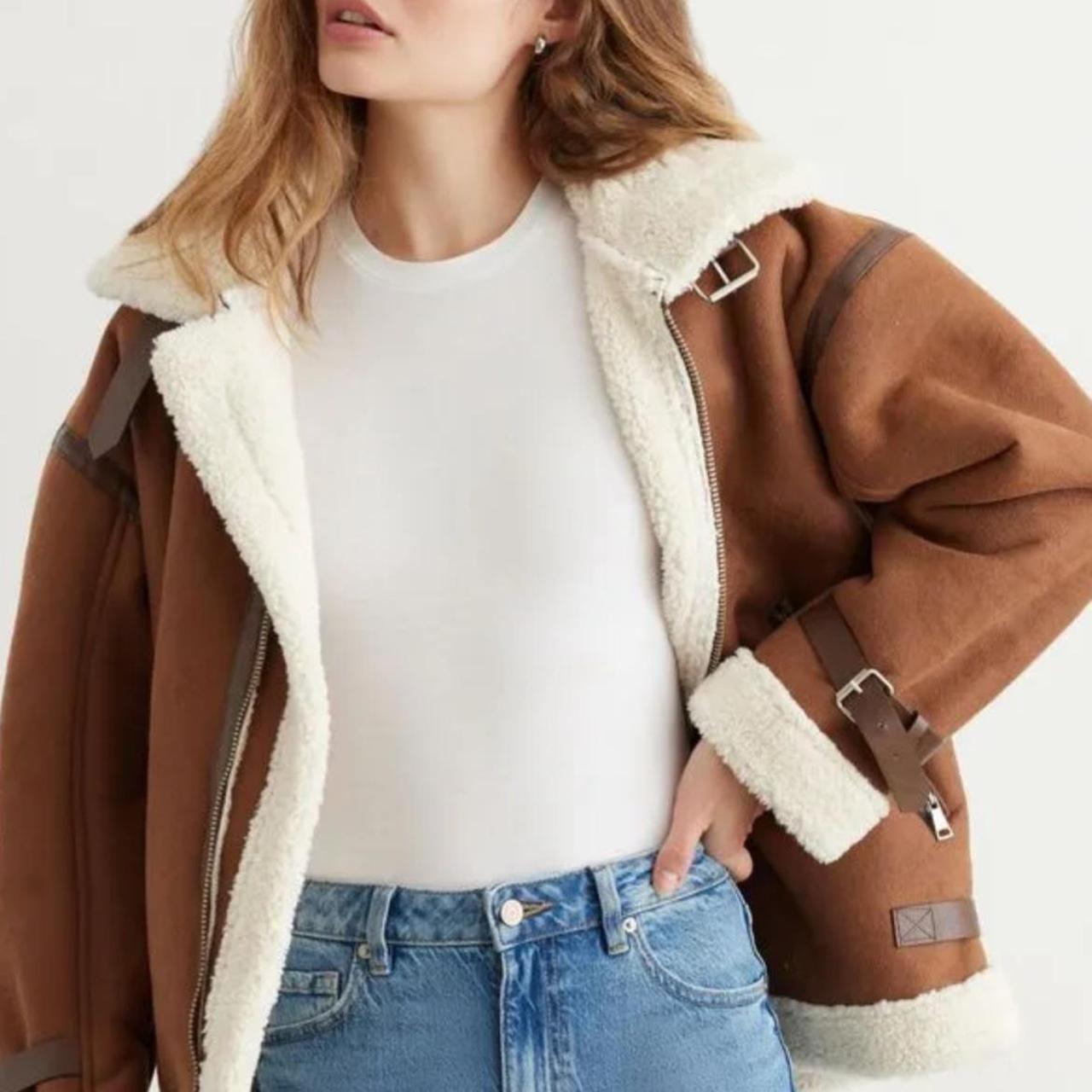 Women’s aviator jacket from Dynamite. Never worn,... - Depop