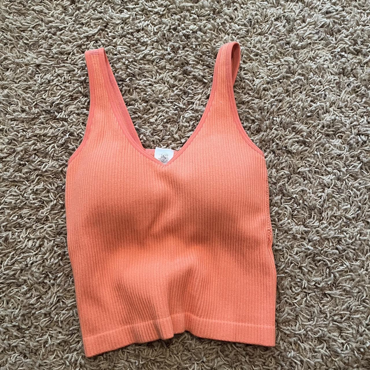 coral altard state top built in padding super comfy... - Depop