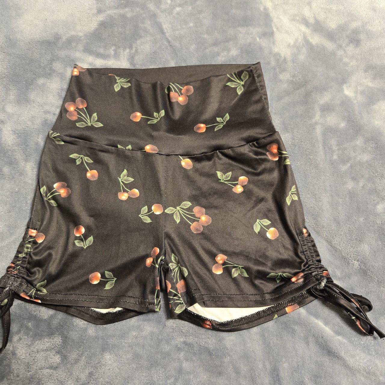 Tiny cherry shorts Stretchy Side ties Carmin - Depop