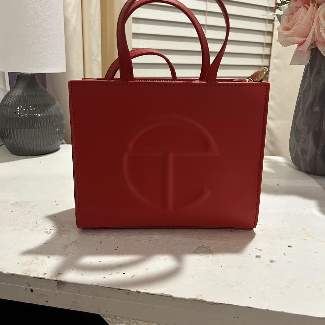 Red mini crossbody Telfar like - Depop