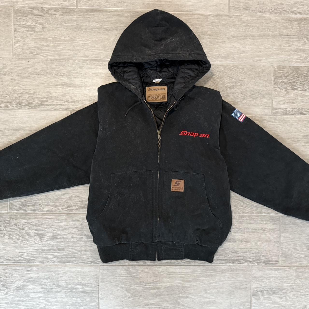 Black Snap On workwear jacket carhartt look alike | Depop