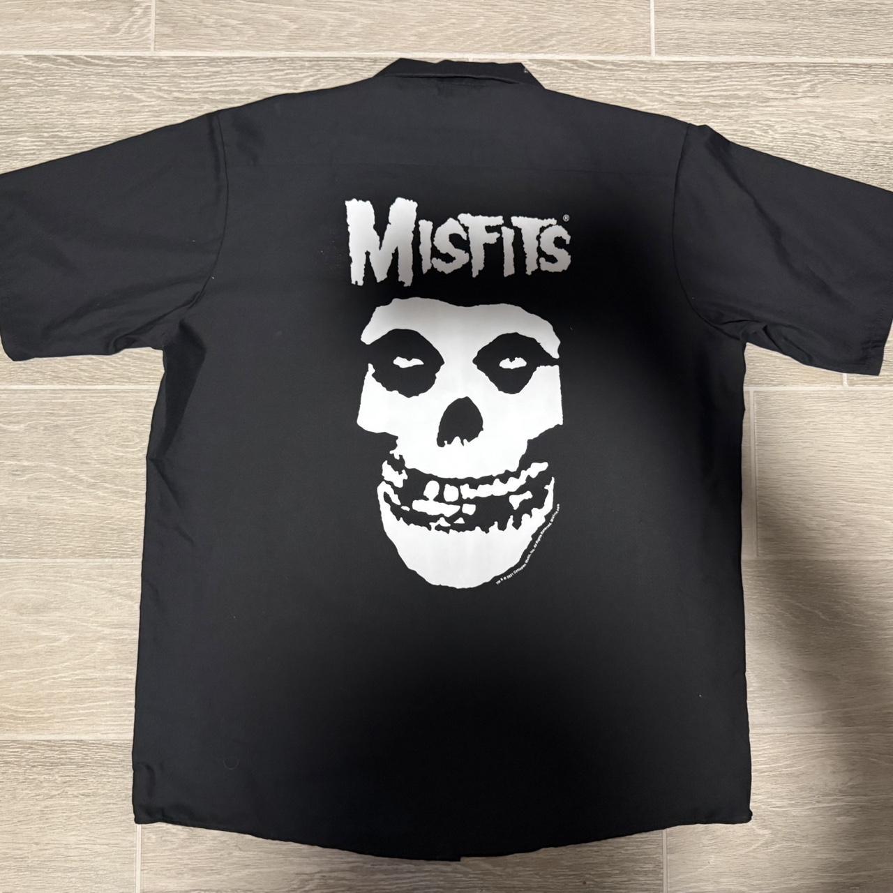 Black and white Misfits work shirt 1 size XL left - Depop