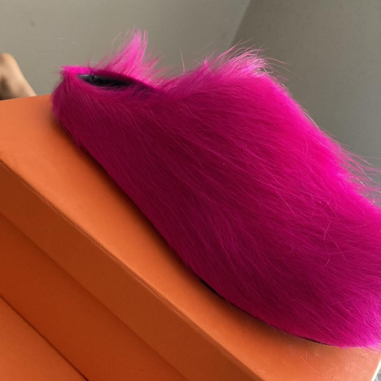 Pink Marni slides - Depop