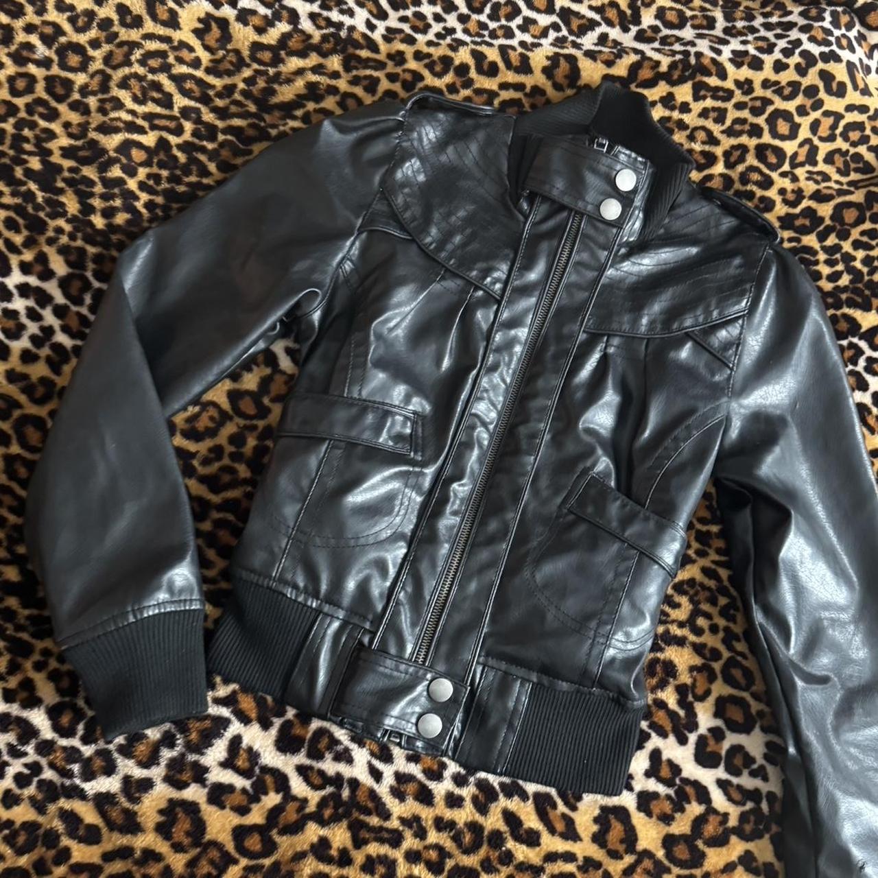 miley cyrus x max azaria leather jacket best fits... | Depop