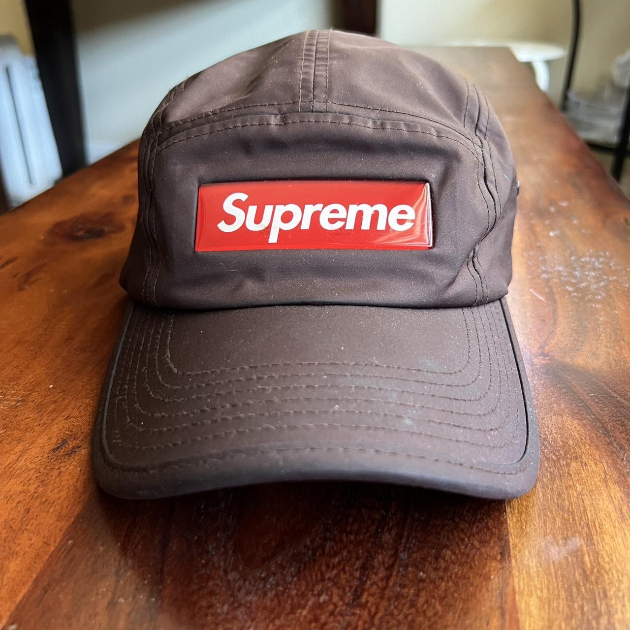 Supreme 5 panel cap burgundy - Depop