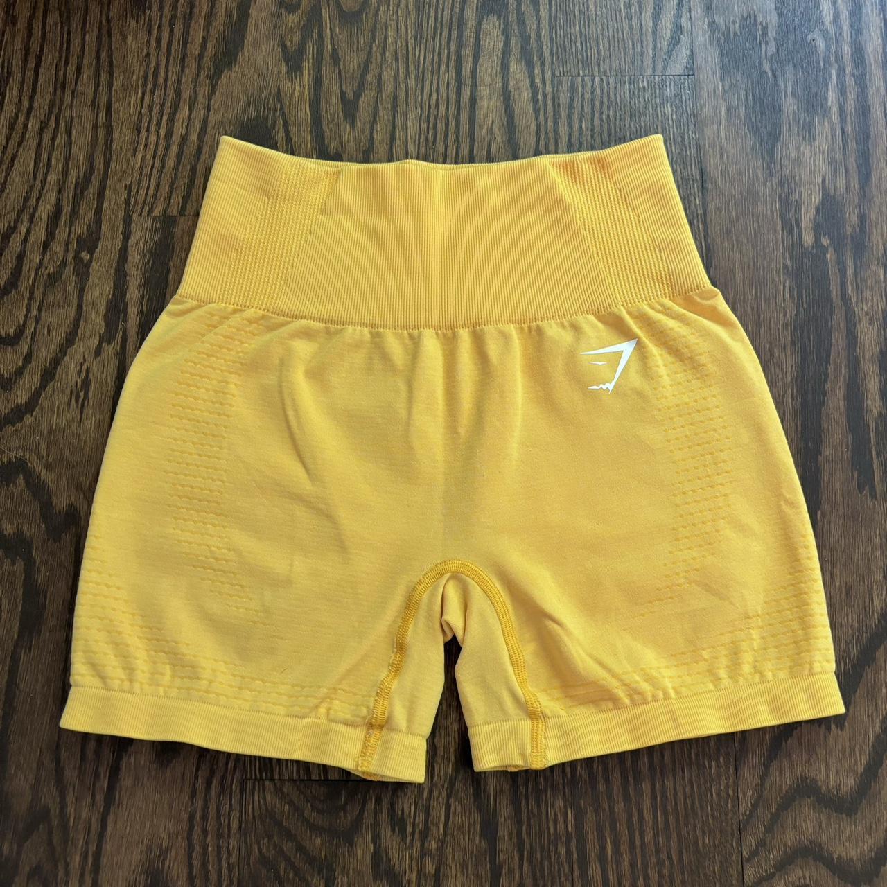 gymshark women’s yellow vital seamless 2.0... - Depop
